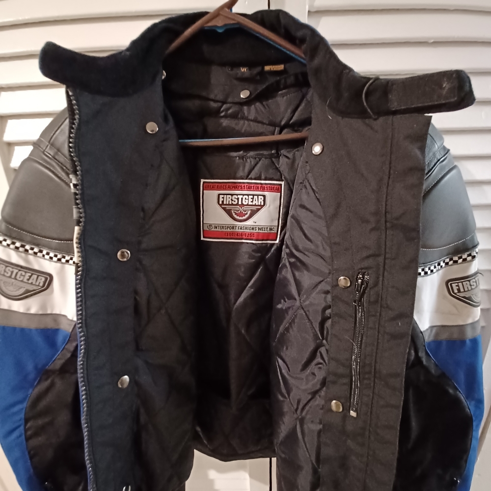 First Gear Motorcycle Racing Jacket Sz Xl - Gem